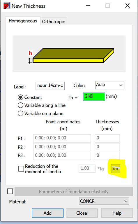 how to reduce stiffness of shear walls simulated by panels in robot