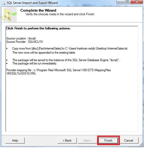 Exporting Data To File From Sql Database Table Msbi Guide