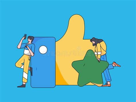 Social Media Comments Flat People Vector Concept Stock Vector