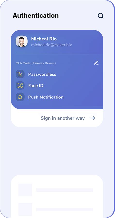 Zoho OneAuth Multi Factor Authentication App