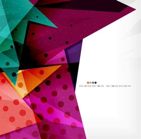 Premium Vector Modern 3d Glossy Overlapping Triangles