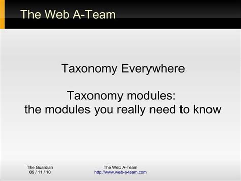 Drupal Taxonomy Ppt