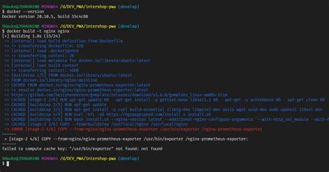 Nginx Docker Build Failing For Nginxnginx Prometheus Exporter
