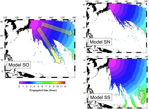 The Computed Propagation Time Distributions Of Models So Sn And Se