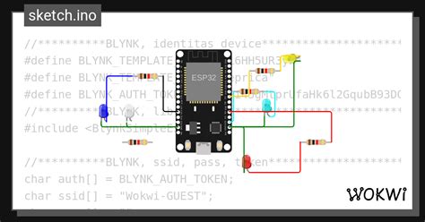Blynk Control Led 2 Tari Wokwi Esp32 Stm32 Arduino Simulator