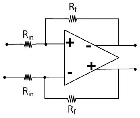 Op Amp Single Ended Differential Amplifier