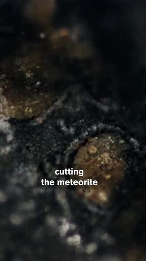 How Does It Feel To Be In A Lab Slicing Through A Mars Meteorite And Wondering If Its About