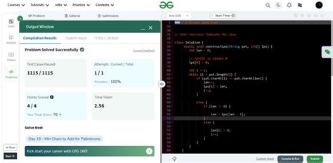 harish ragav on linkedin gfg gfg160 geeksforgeeks coding dsa problemsolving…