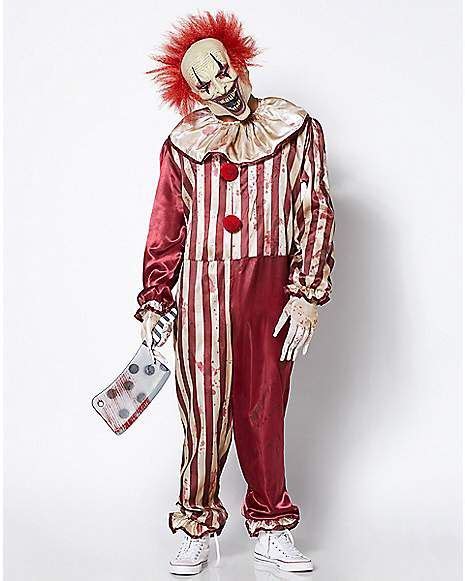 Adult Creepy Clown Costume Forever Halloween