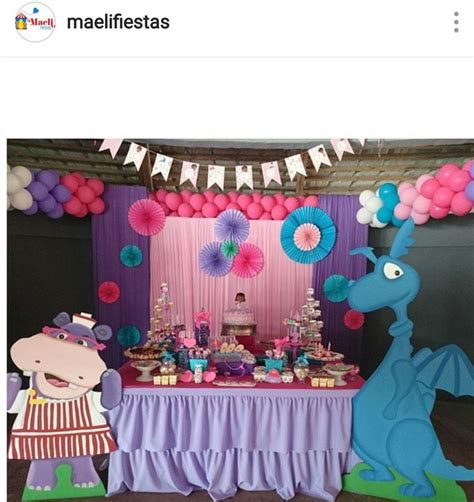 Doc Mcstuffins Birthday Party Dessert Table And Decor Doc Mcstuffins Birthday Party Doc