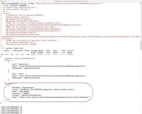 Goldengate Rest Apis Call To Replicate The Data To Oracle Cloud