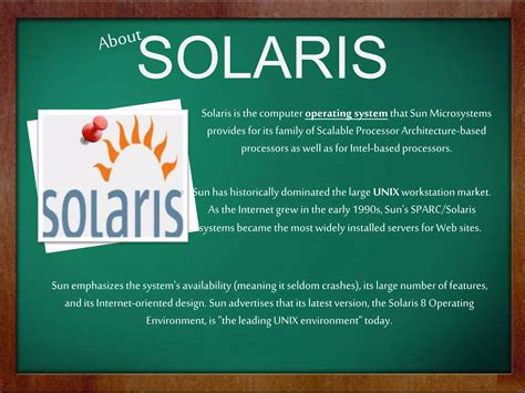 Solaris Operating System Pptx