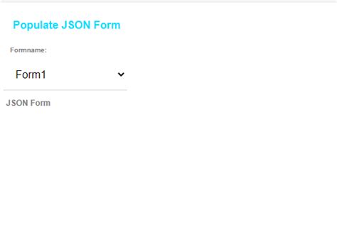 Json Forms