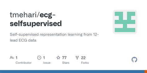 Github Tmehari Ecg Selfsupervised Self Supervised Representation Learning From 12 Lead Ecg Data