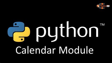 Calendar Module In Python YouTube