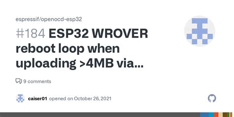 Esp32 Wrover Reboot Loop When Uploading 4mb Via Jtag Ocd 421 · Issue