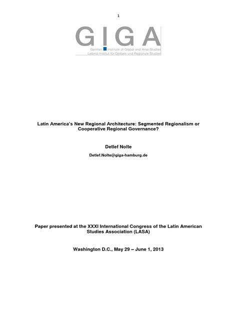 Segmented Regionalism Or Cooperative Regional Governance Libre Pdf