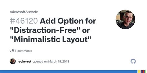 Add Option For Distraction Free Or Minimalistic Layout · Issue