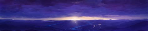 6880x1440 Resolution Starry Night Landscape 6880x1440 Resolution