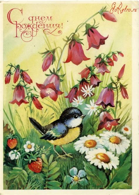 С днем рождения Разное Ретро открытки ЭтоРетро Ru старые фото городов