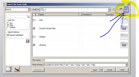 Solved Customize Inventor Command Advanced Search As Short Cut And
