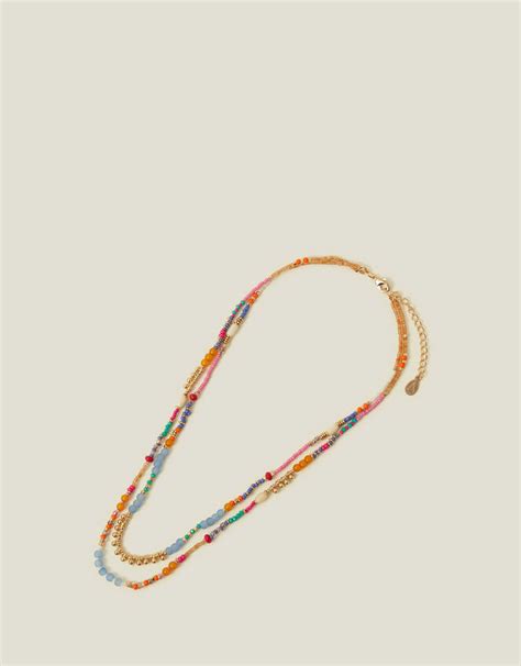 Layered Beaded Necklace Necklaces Accessorize Global