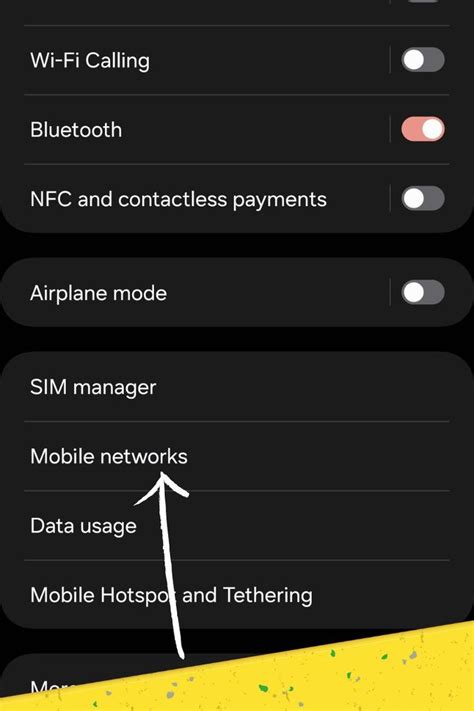 Android Phone Mobile Network Settings To Apn Settings Phone Info Mobile Network Operator