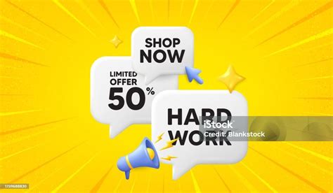 열심히 일한다는 꼬리표 직업 동기 부여 제안 3d 채팅 말풍선 벡터 권투 스포츠에 대한 스톡 벡터 아트 및 기타 이미지 권투 스포츠 인포그래픽 3차원 형태 Istock