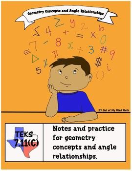 Geometry Concepts Angle Relationships Notes Practice TpT