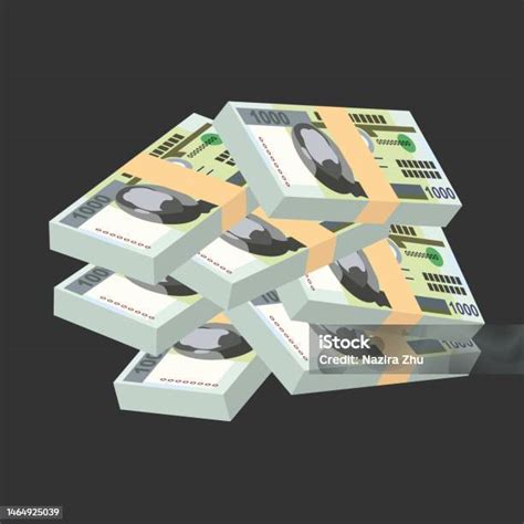 모잠비크 메티컬 벡터 그림입니다 모잠비크 머니 세트 번들 지폐 지폐 1000 Mzn 플랫 스타일 흰색 배경에 격리 심플한 미니멀 디자인 0명에 대한 스톡 벡터 아트 및 기타