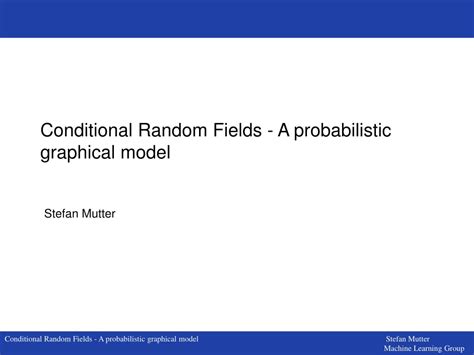 PPT Conditional Random Fields A Probabilistic Graphical Model PowerPoint Presentation ID