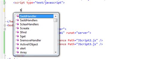 Jscript Intellisense In Visual Studio Orcas Net Blog