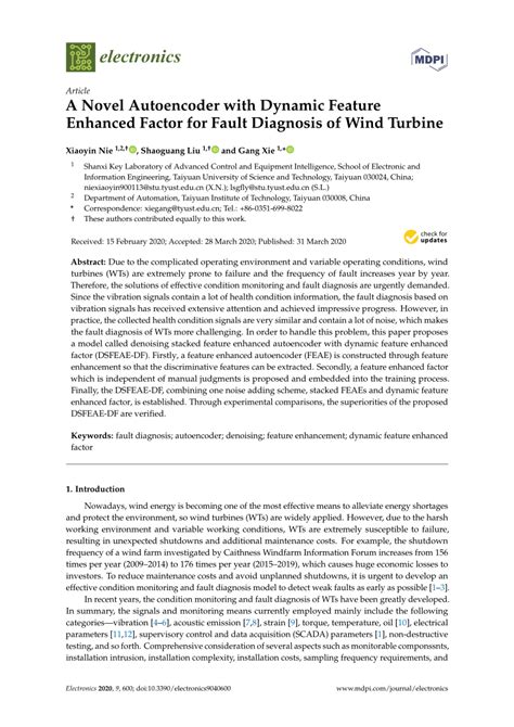pdf a novel autoencoder with dynamic feature enhanced factor for