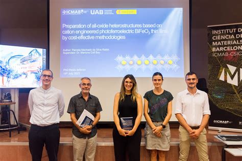 Icmab Congratulations Dr Pamela Machado New Icmab Phd Graduate