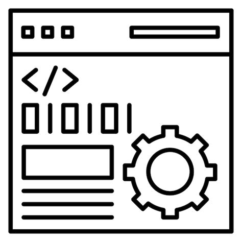 Premium Vector Programming Settings Vector Illustration Style