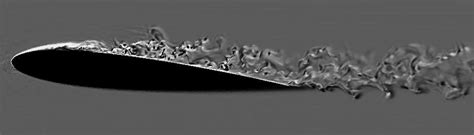 Instantaneous Spanwise Vorticity Contours Of The Flow Around A Naca
