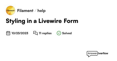 Styling In A Livewire Form Filament