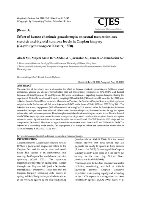 Pdf Effect Of Human Chorionic Gonadotropin On Sexual Maturation Sex Steroids And Thyroid