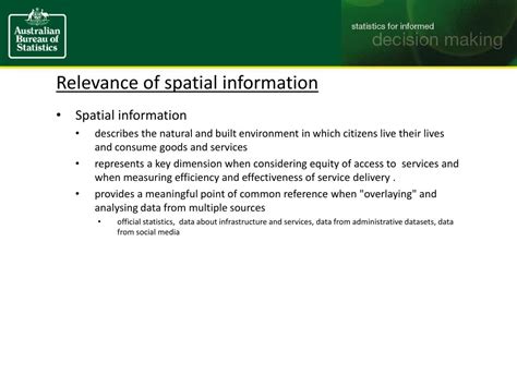 ppt statistical and spatial frameworks standards and data