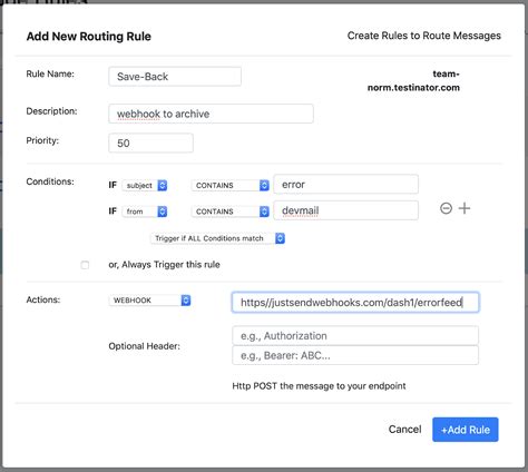 Feature Update Advanced Routing Rules Mailinator