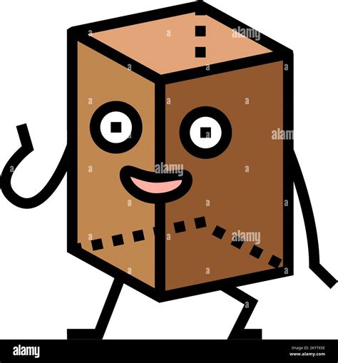 Prism Geometric Shape Character Color Icon Vector Illustration Stock Vector Image And Art Alamy