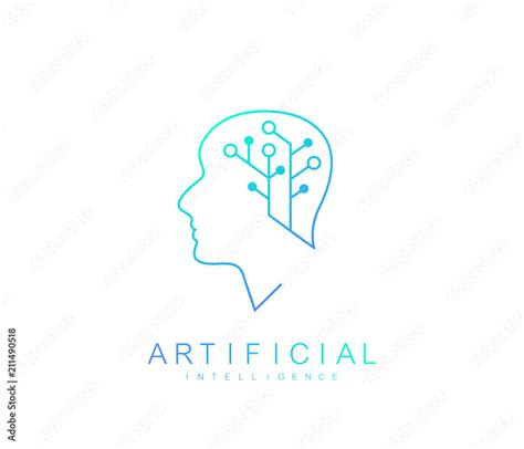 Vector Template Artificial Intelligence Logo Artificial Intelligence Icon Logotype Symbol