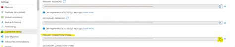 why is node js mongo connect azure cosmos db not responding
