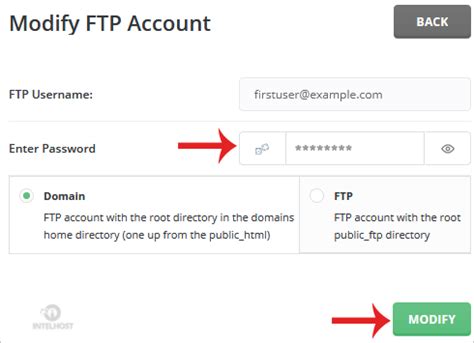 How To Change The Password Of The FTP Account In DirectAdmin Reselhost