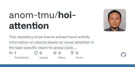 github anom tmu hoi attention this repository show how to extract hand activity information