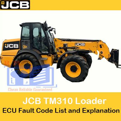 JCB TM310 Loader ECU Fault Code List And Explanation On EBid United States 219937342