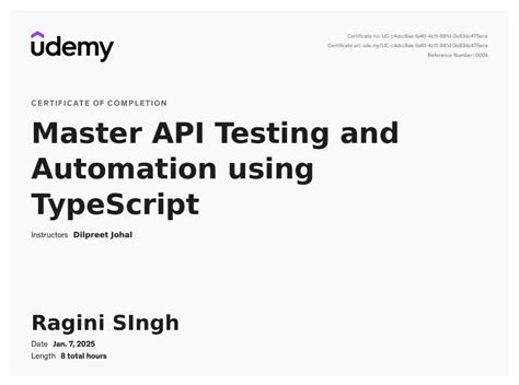 Ragini Singh On Linkedin Apitesting Automation Typescript Udemy 10 Comments