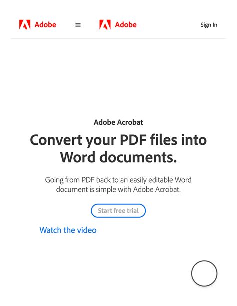 How To Convert A PDF To Word Adobe Acrobat Adobe Acrobat Convert Your PDF Files Into Word