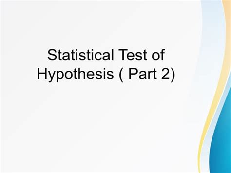 Independent Sample T Test Ppt