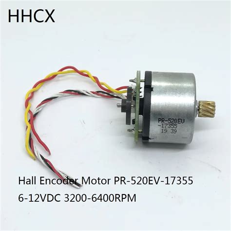 1PCS-Hall-Encoder-Motor-PR-520EV-17355-Double-Output-Shaft-Micro-DC ...